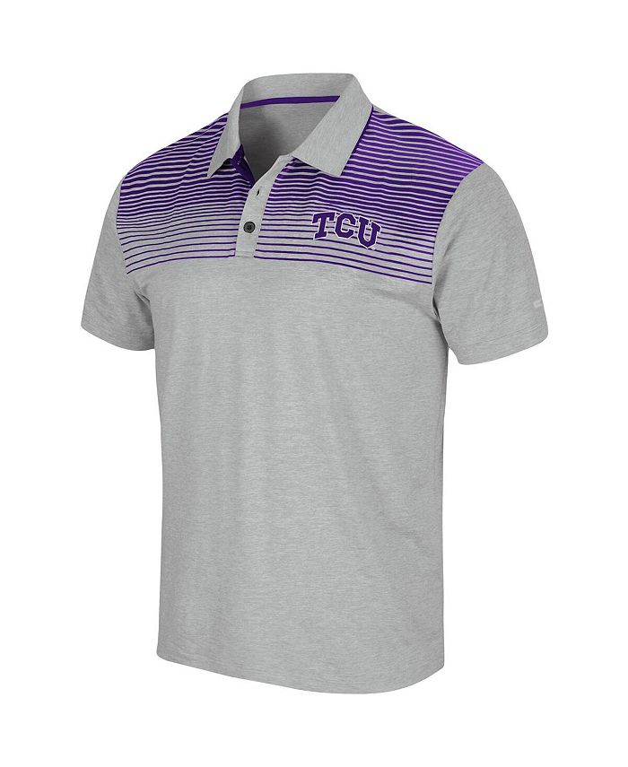 Colosseum Men's Gray TCU Horned Frogs Needles Polo Shirt - Macy's