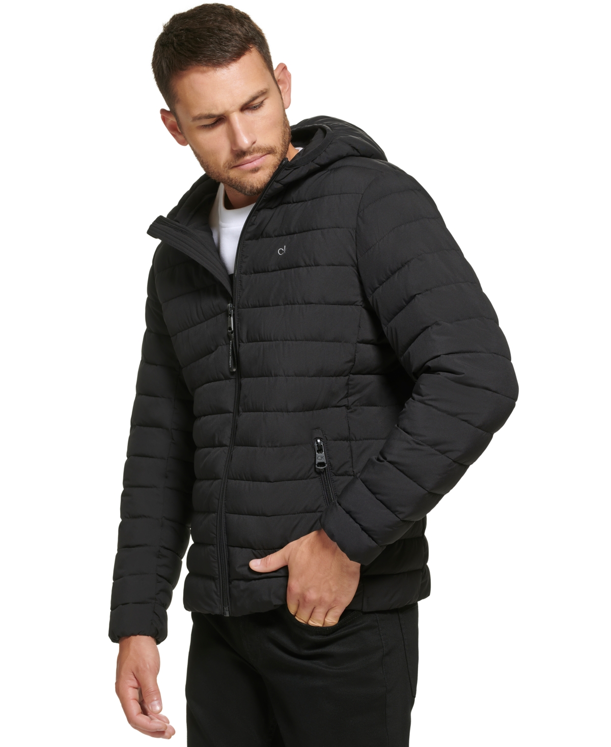 Click here for Calvin Klein Mens Hooded & Quilted Packable Jacket... prices