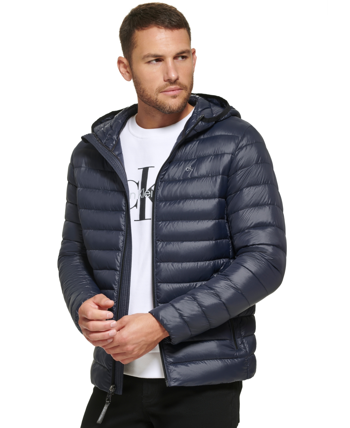Click here for Calvin Klein Mens Hooded & Quilted Packable Jacket... prices