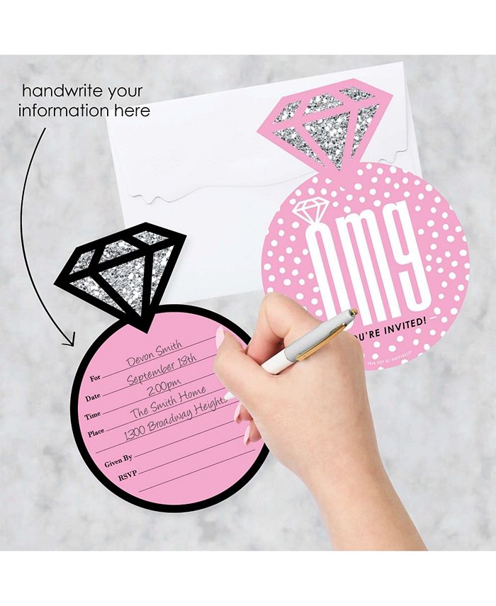 Big Dot of Happiness Omg, You're Getting Married - Shaped Fill-in ...
