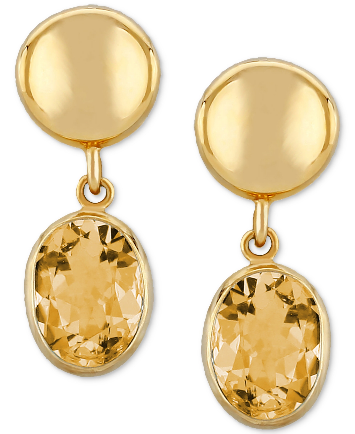 Click here for Amethyst Disc Drop Earrings (2-1/2 ct. t.w.) in 14... prices