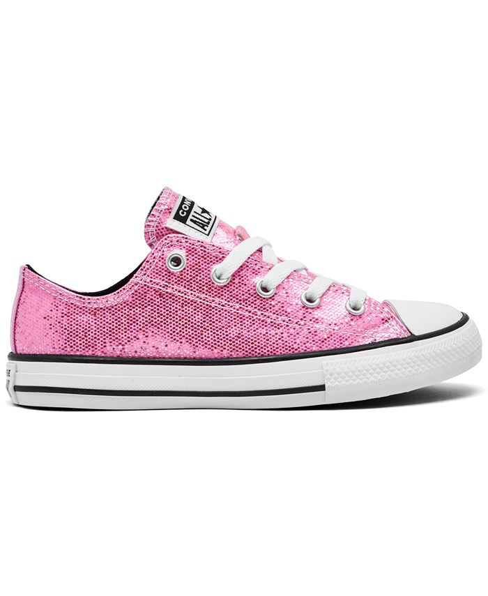 Converse Little Girls Chuck Taylor All Star Glitter Low-Top Casual ...