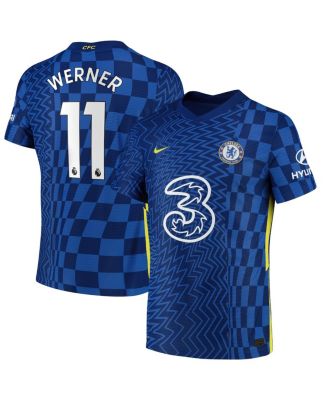 Men's Nike Timo Werner Blue Chelsea 2021/22 Home Vapor Match Authentic ...