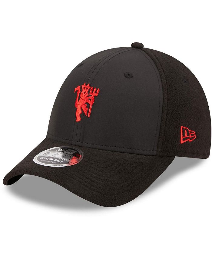 New Era Men's Black Manchester United Fleece 9FIFTY Snapback Hat - Macy's