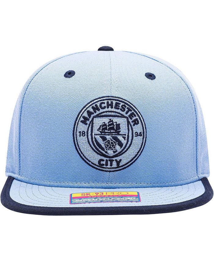 Fan Ink Men's Sky Blue Manchester City Tape Snapback Hat - Macy's