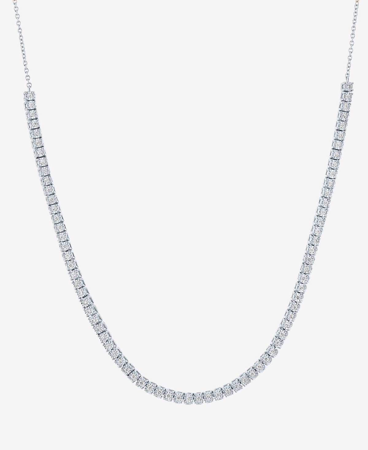 Click here for Diamond 18 Tennis Necklace (1/2 ct. t.w.) in Sterl... prices