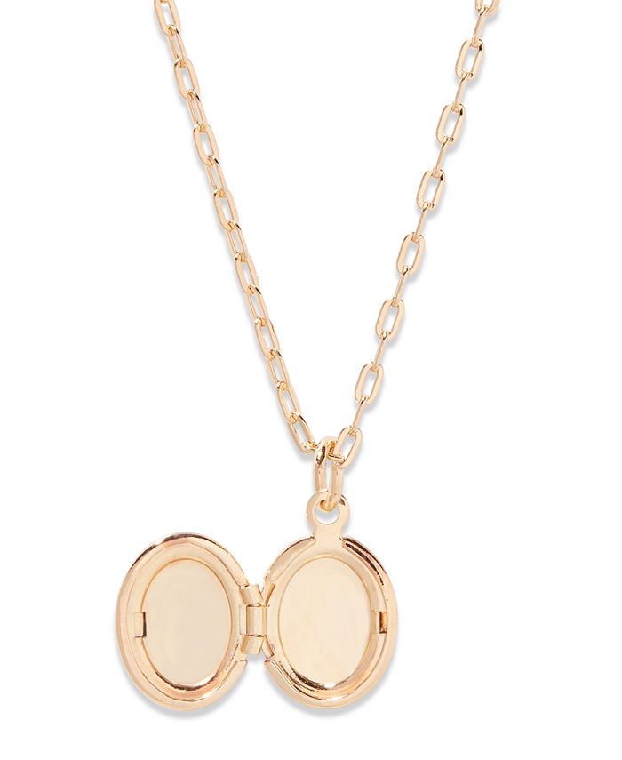 brook & york Isla Initial Petite Oval Locket Necklace - Macy's