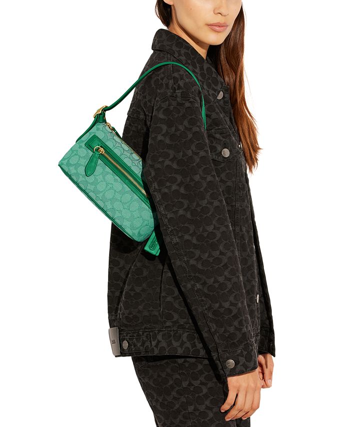 COACH Signature Jacquard Demi Shoulder Bag & Reviews - Handbags ...