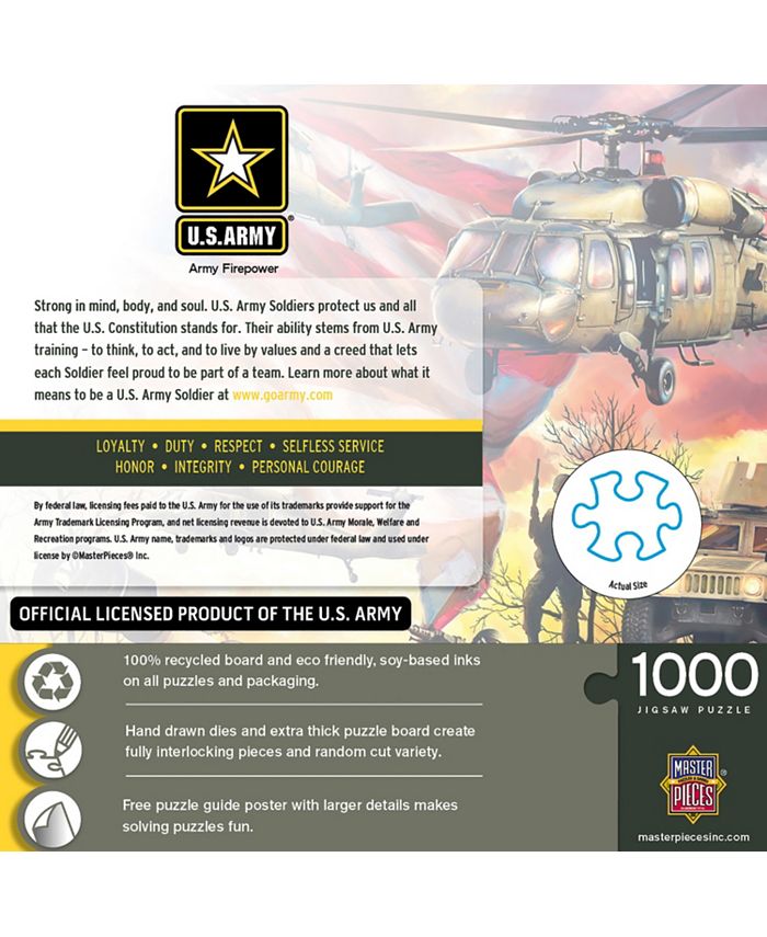 Masterpieces U.S. Army - Army Firepower 1000 Piece Jigsaw Puzzle - Macy's
