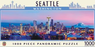 Masterpieces Seattle 1000 Piece Panoramic Jigsaw Puzzle for Adults - Macy's