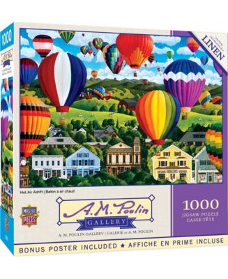 Masterpieces A.M. Poulin Gallery - Hot Air Adrift 1000 Piece Puzzle ...