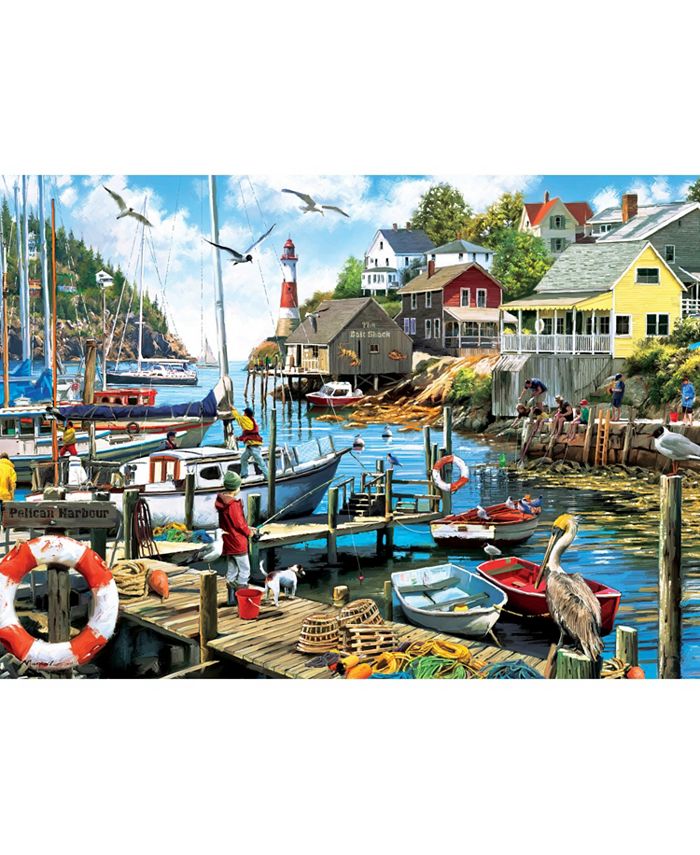 MasterPieces Puzzles Masterpieces MasterPiece Gallery - Pelican Harbor 1000 Piece Puzzle - Macy's