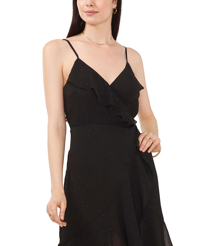 1.STATE Women's Sleeveless V-Neck High Low Ruffle Maxi Dress & Reviews ...