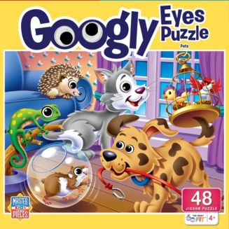 Masterpieces Googly Eyes - Pets 48 Piece Jigsaw Puzzle for Kids - Macy's