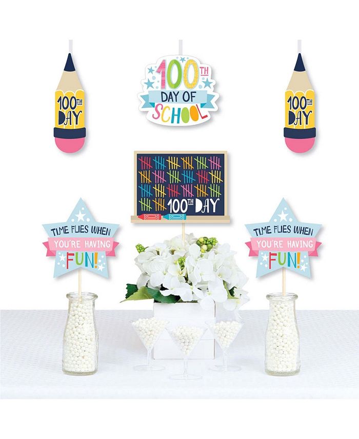 Big Dot of Happiness Happy 100th Day of School - Decorations DIY 100 ...