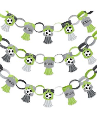 Big Dot of Happiness Goaaal - Soccer - 90 Chain Links & 30 Tassels ...