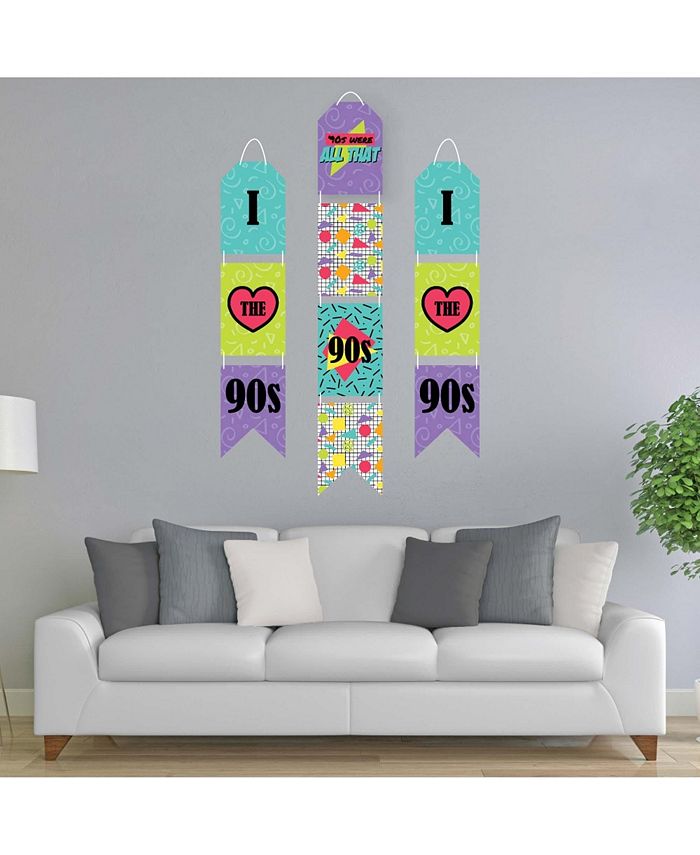 Big Dot of Happiness 90's Throwback - Hanging Vertical Paper Door ...