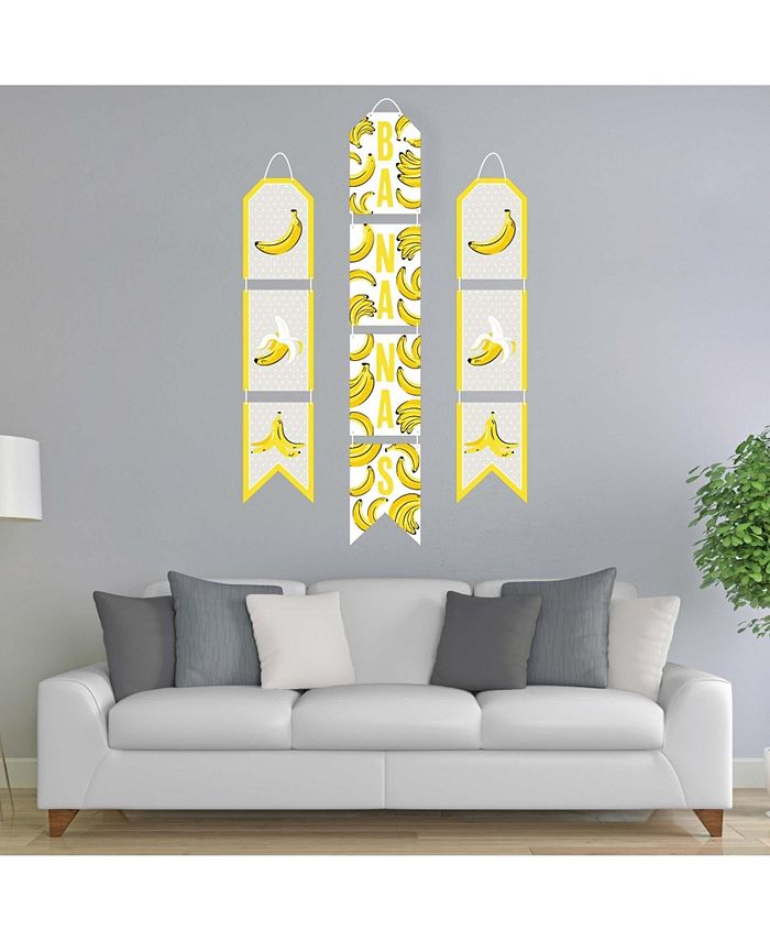 Big Dot of Happiness Let's Go Bananas - Hanging Vertical Paper Door ...