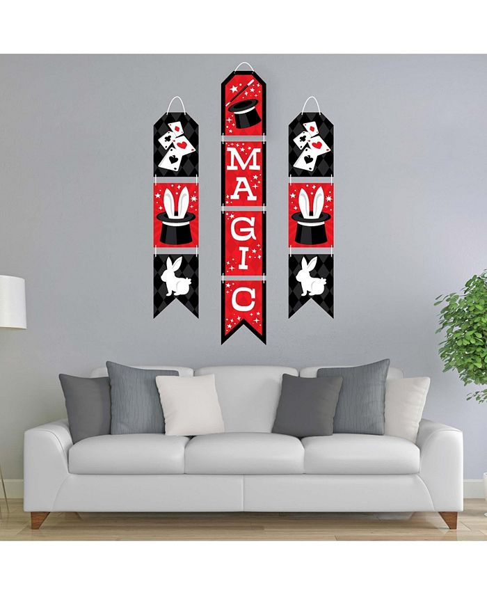 Big Dot of Happiness Ta-Da, Magic Show - Hanging Vertical Paper Banners ...