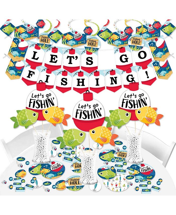 Big Dot of Happiness Let's Go Fishing - Fish Themed Birthday Party or ...