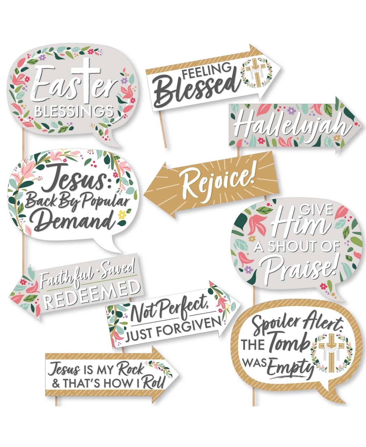 Big Dot Of Happiness Funny Religious Easter - Christian Holiday Party ...