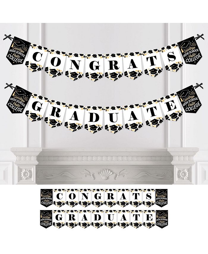 Big Dot of Happiness Goodbye High School, Hello College Grad Party ...