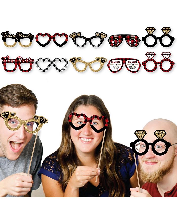 Big Dot of Happiness Flannel Fling Before The Ring Bachelorette Party ...