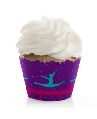 Tumble, Flip & Twirl - Gymnastics - Birthday Party Decor Cupcake ...