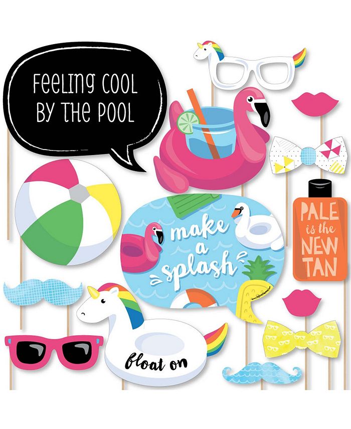 Big Dot of Happiness Make a Splash - Pool Party - Birthday Party Photo ...
