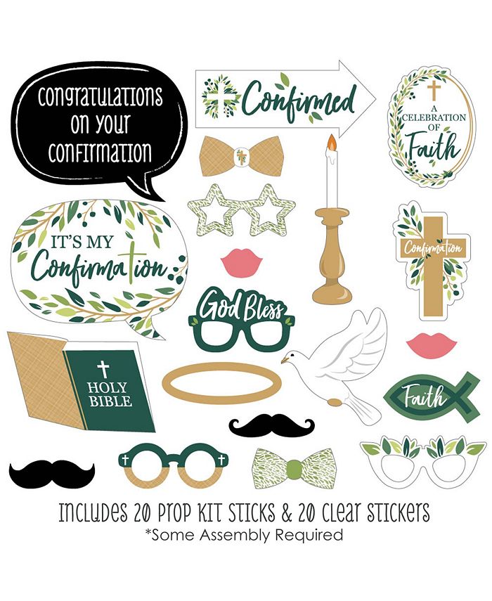 Big Dot of Happiness Confirmation Elegant Cross - Religious Party Photo ...