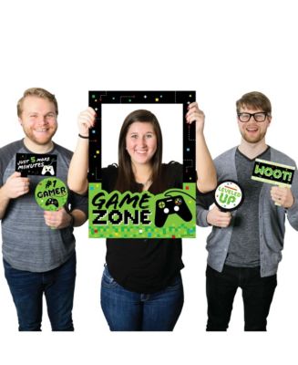 Game Zone - Pixel Video Game Party Selfie Photo Booth Picture Frame ...