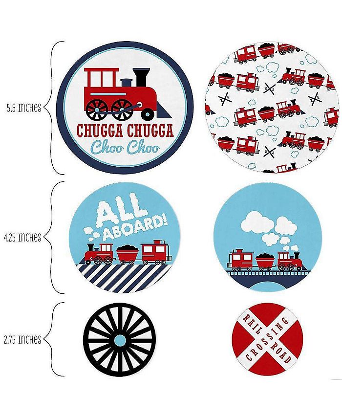 Big Dot of Happiness Railroad Party Crossing - Steam Train Party Decor ...