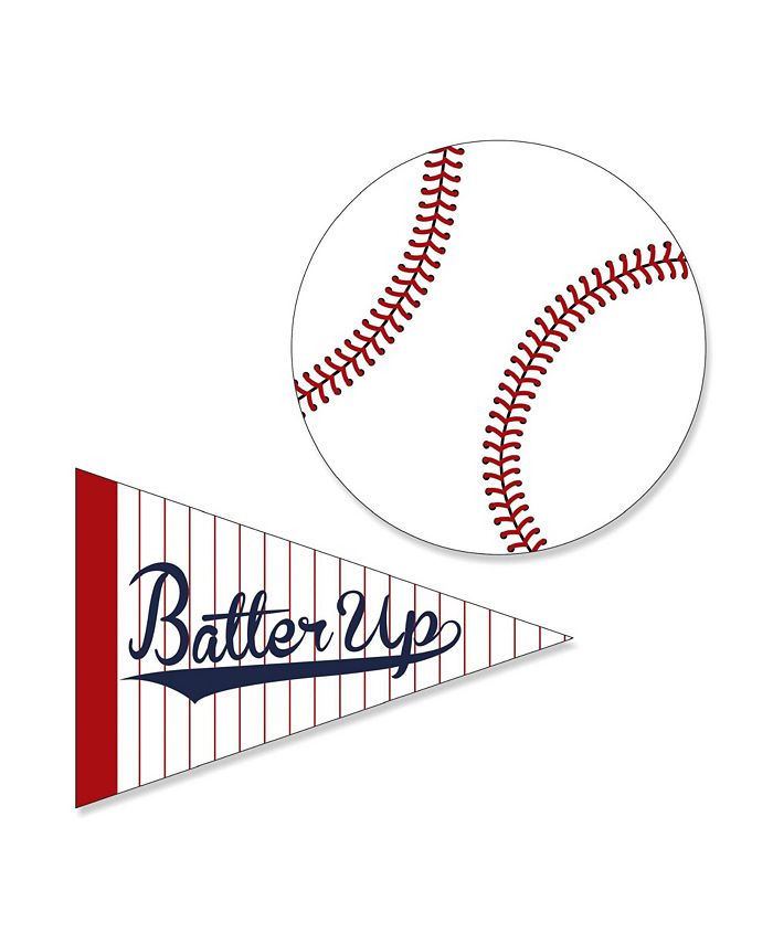 Big Dot of Happiness Batter Up - Baseball - DIY Shaped Baby Shower or ...