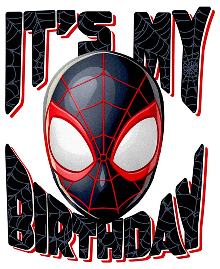 Marvel Boy's Miles Birthday Party Time Child T-Shirt - Macy's