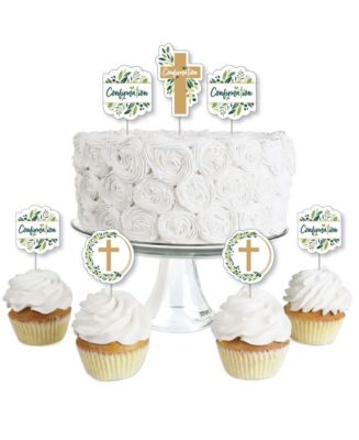 Big Dot of Happiness Confirmation Elegant Cross - Dessert Cupcake ...