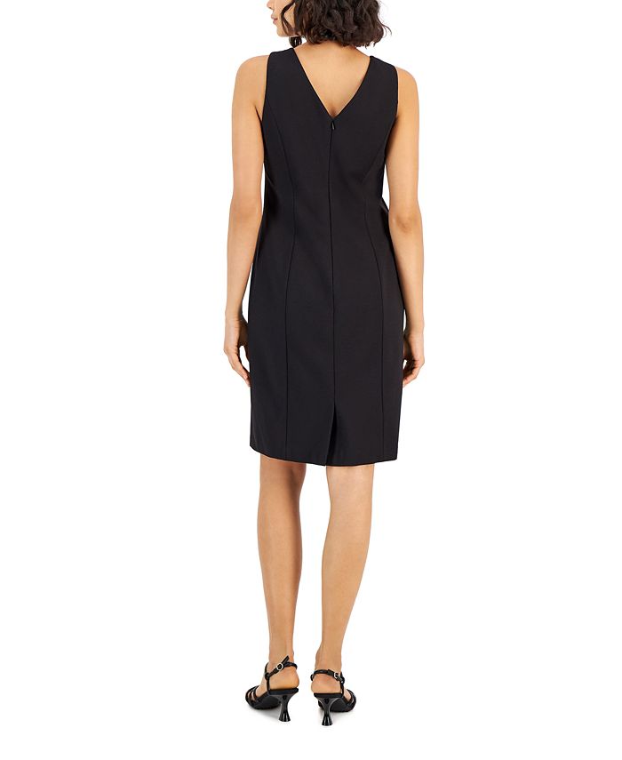 Anne Klein Women's Compression V-Neck Sheath Dress - Macy's