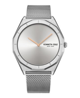 Kenneth Cole New York Men's Modern Classic Silver-Tone Stainless Steel ...