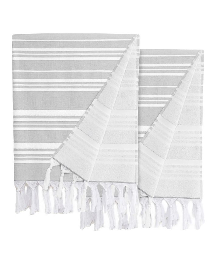 Linum Home Textiles Ephesus Pestemal Pack of 2 100% Turkish Cotton ...