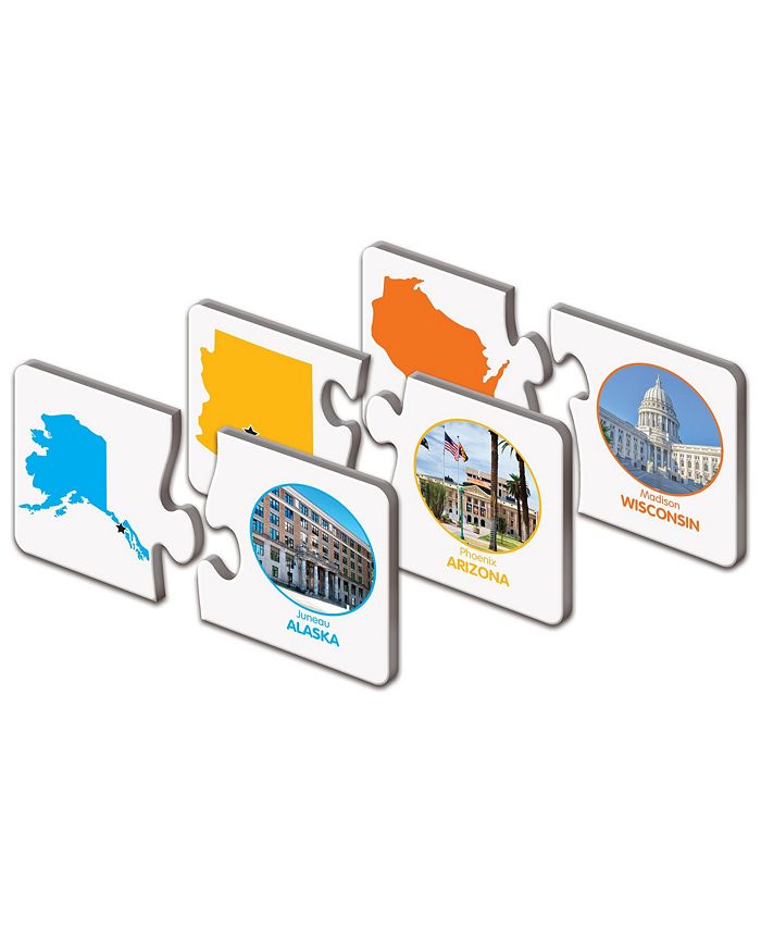 The Learning Journey Match It - States Capitals Set of 50 Self ...