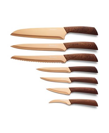 Hampton Forge 13 Piece Raintree Copper Block Cutlery Set - Macy's