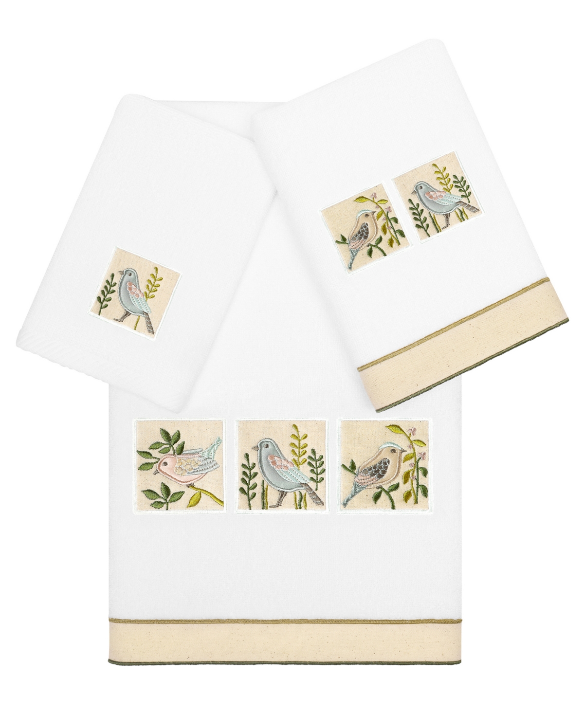 Click here for Linum Home Turkish Cotton Belinda Embellished 3-Pc... prices