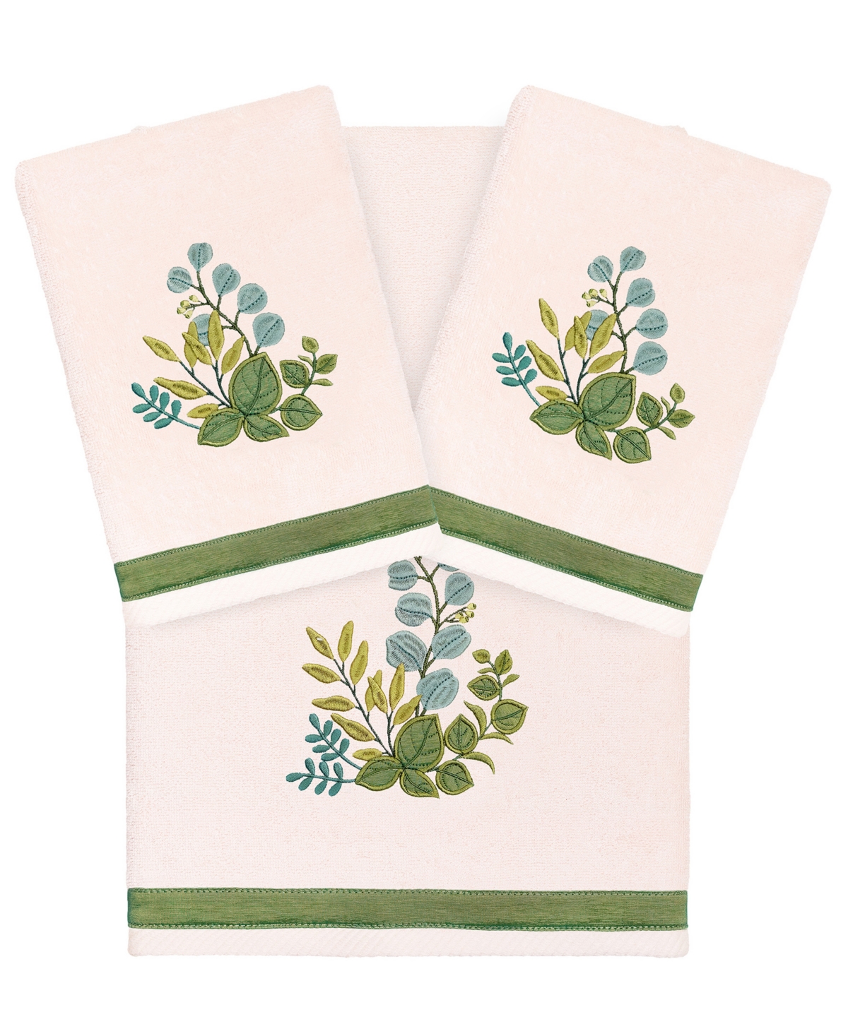 Click here for Linum Home Turkish Cotton Botanica Embellished 3-P... prices