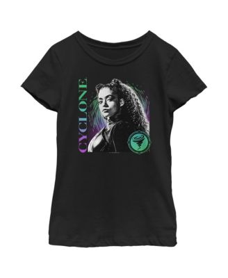 Girl's Black Adam Hurricane Cyclone Child T-Shirt - Macy's