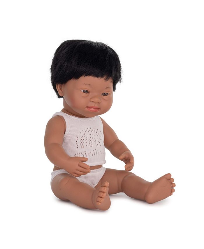 MINILAND Baby Boy 15" Hispanic Doll with Down Syndrome - Macy's