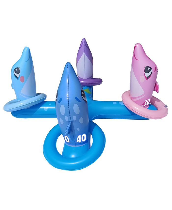 Splash Buddies Inflatable Dolphin Ring Toss Game - Macy's
