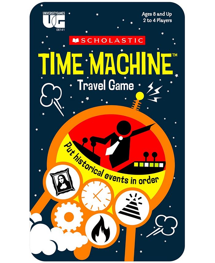 University Games Scholastic Time Machine Travel Game Tin Set, 76 Piece ...