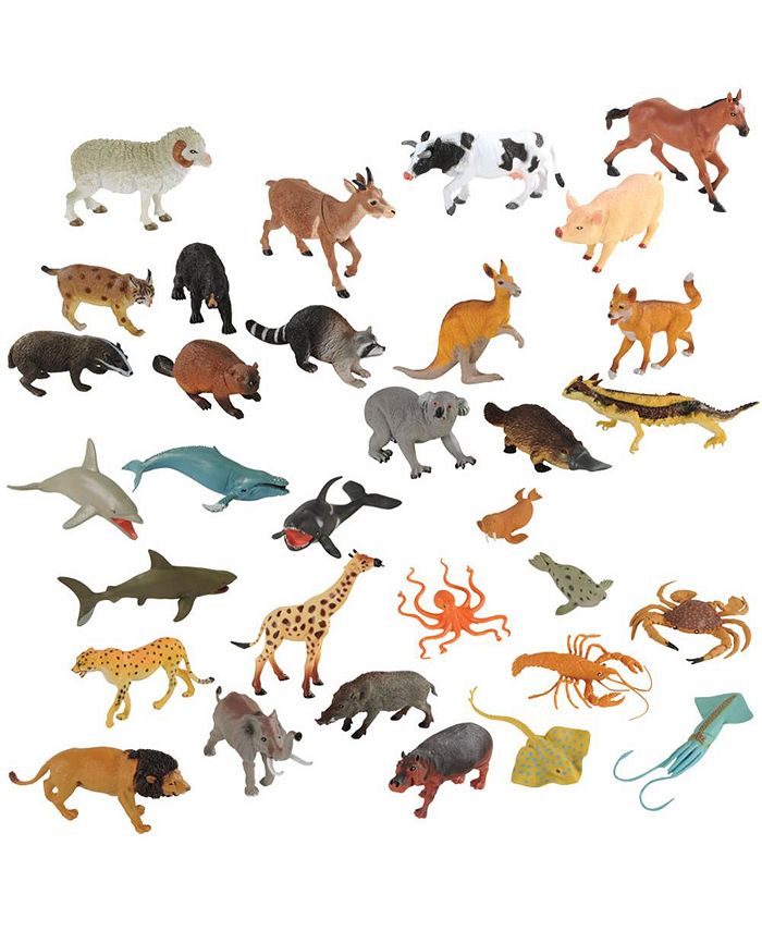 Kaplan Early Learning Wildlife Animals Collection - Set of 32 - Macy's