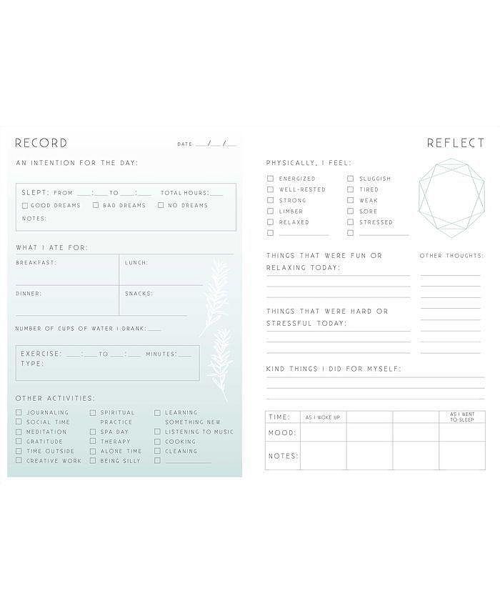 Barnes & Noble Self-Care: A Day and Night Reflection Journal (90 Days ...