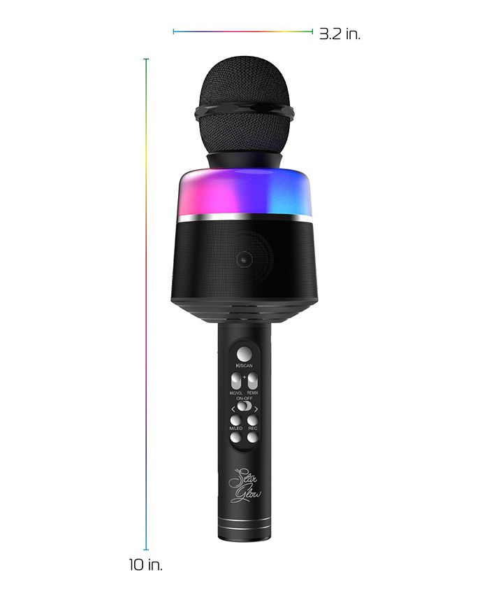 Tzumi Glam Nation Star Glow LED Karaoke Microphone - Macy's