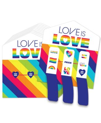 Big Dot of Happiness Love is Love - Pride Party Game Cards - Pull Tabs ...